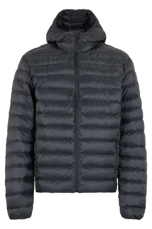 Canada Goose Quilted Hooded Down Jacket - Black