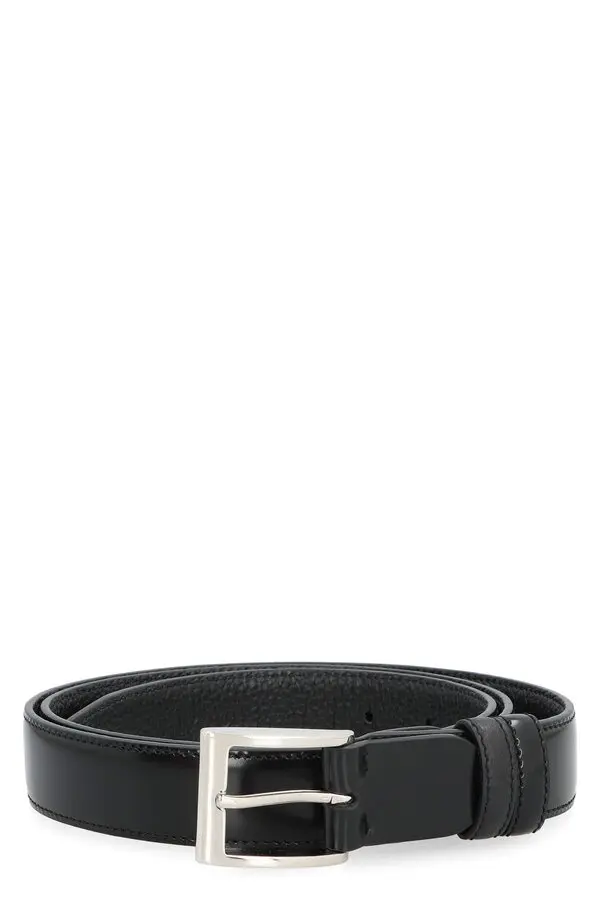 Hogan Reversible Calf Leather Belt 3 Cm With 5x4 Cm Buckle
