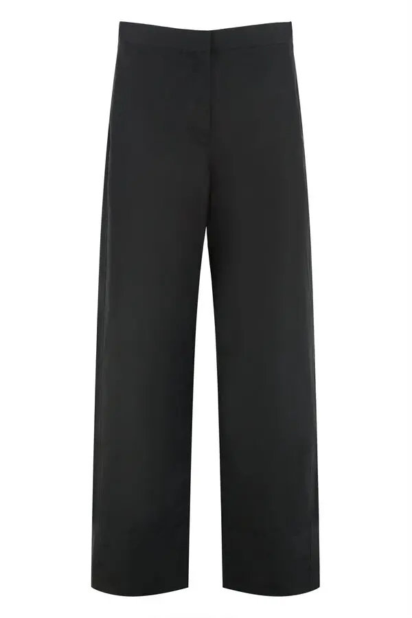 TOTEME Organic Cotton Trousers - Black