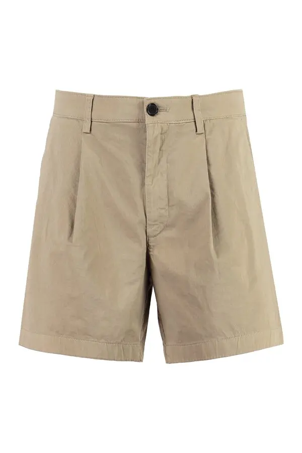 DEPARTMENT 5 Cotton Bermuda Shorts With Back Welt Pockets