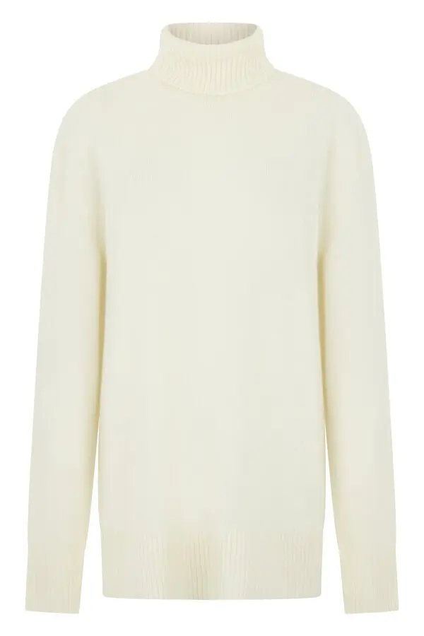 TOTEME Ribbed Cashmere Turtleneck Sweater