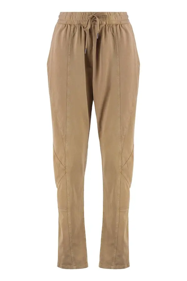 MARANT ETOILE Regina Cotton Drawstring Trousers With Pockets