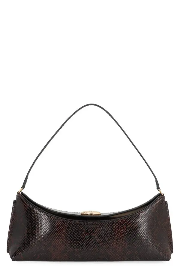 Jacquemus Ovalo Mini Clutch With Top Handle - Brown
