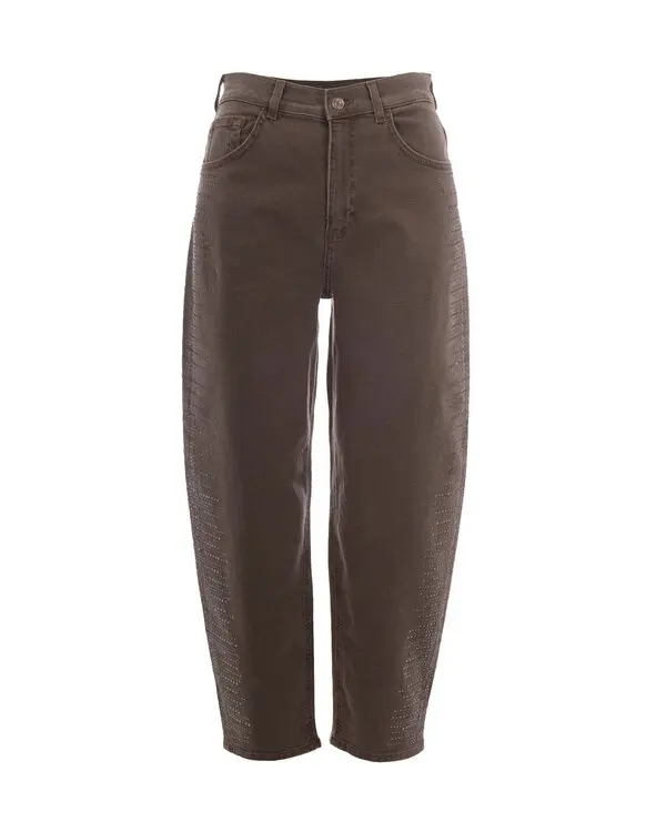 Liu Jo High-waist Straight-leg Jeans With Side Embellishment - Zenzero