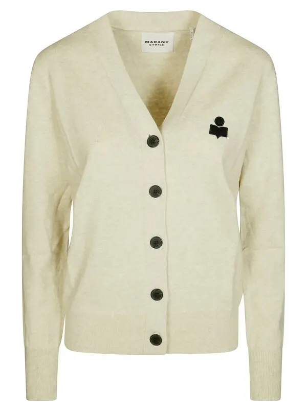 Isabel Marant Étoile Karinagz Cotton-wool Knit Cardigan For - Grigio