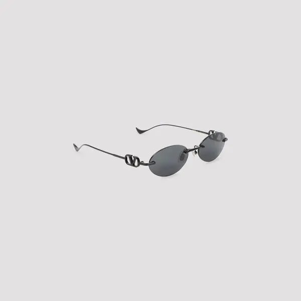 Valentino Garavani Acetate & Metal Sunglasses - Black