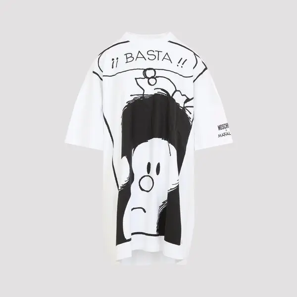 Moschino Mafalda Mini T-shirt Dress - White