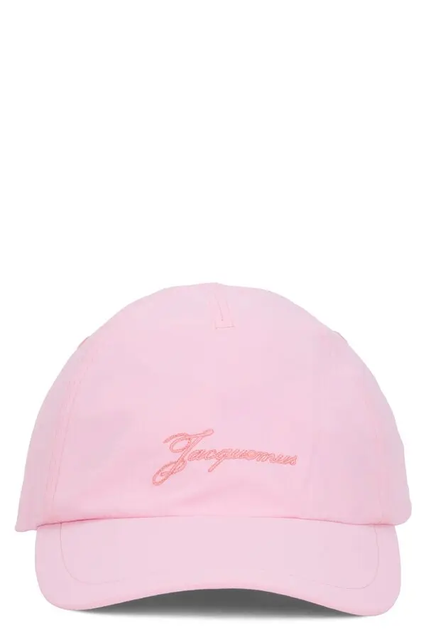 Jacquemus Baseball Cap With Embroidered Logo - Pink