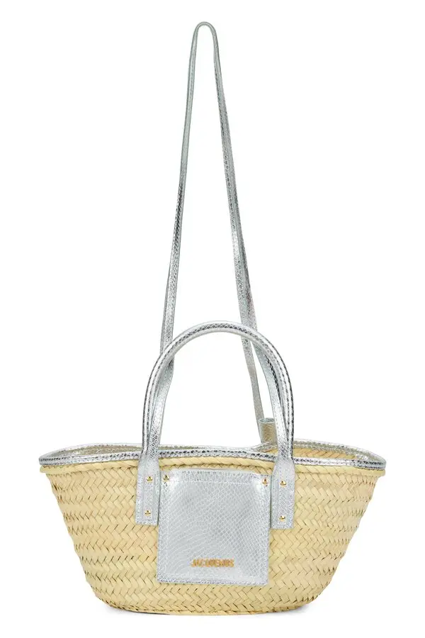 Jacquemus Woven Shoulder Handbag 23-39 Cm Wide, 12 Cm Deep, 45 Cm Handle, 109 Cm Strap - Beige