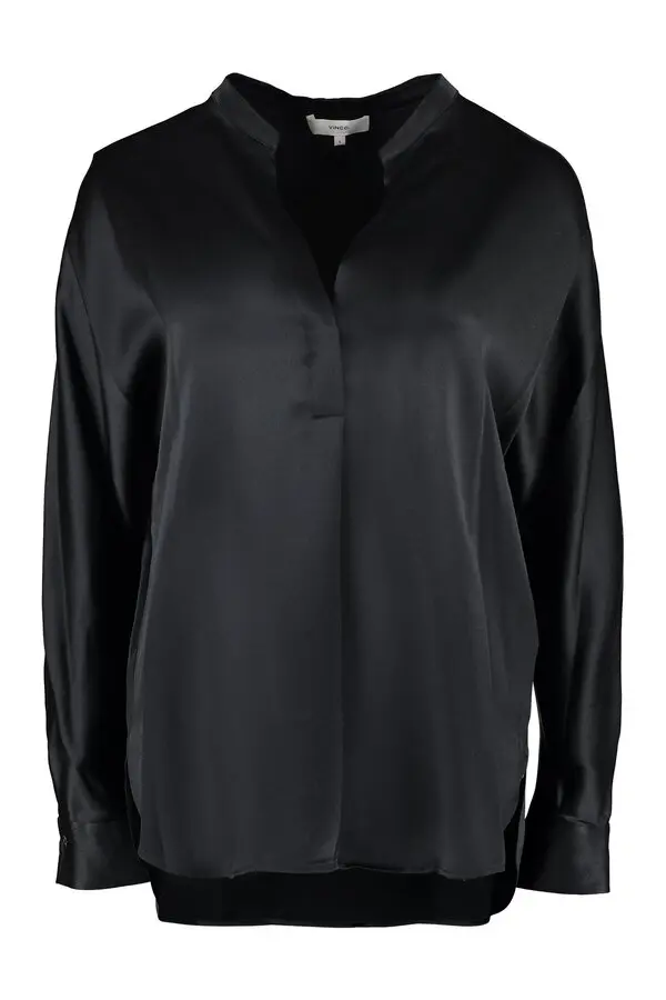 Vince Silk V-neck Blouse