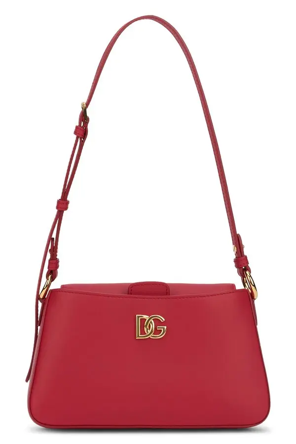 Dolce & Gabbana Dolce Phone Shoulder Handbag In Calfskin Leather - Red