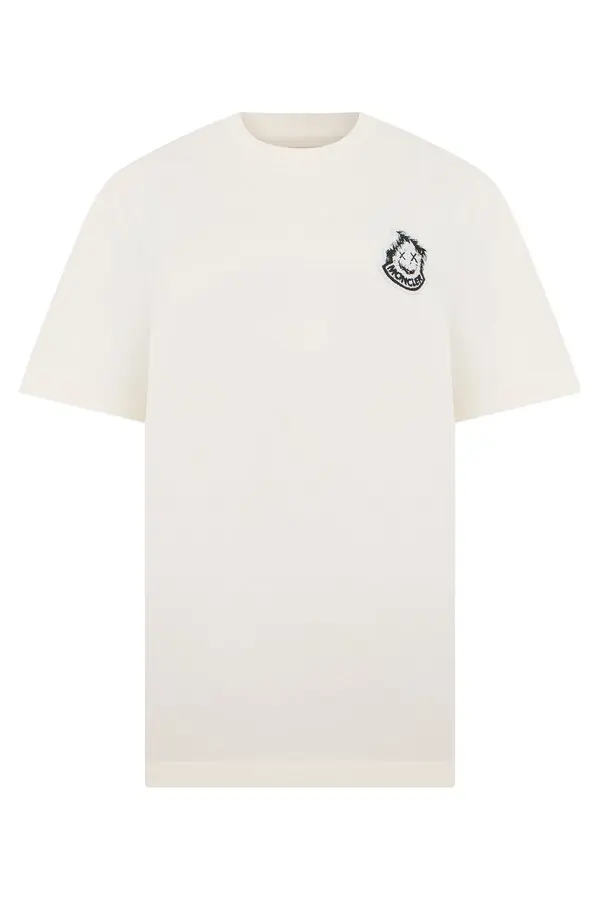 Moncler Logo Print Cotton T-shirt