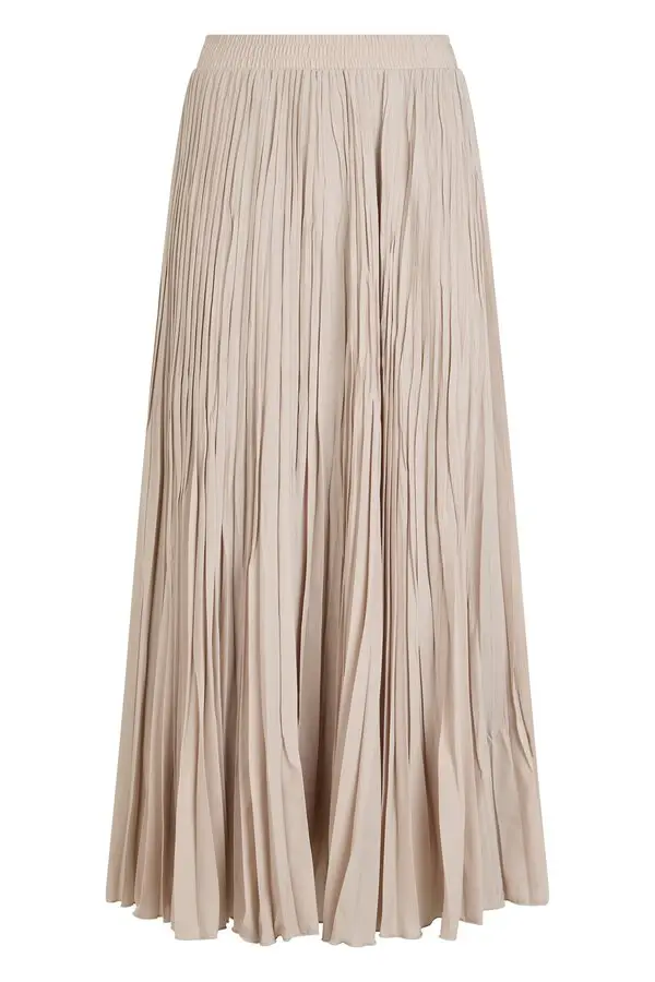 Max Mara High-waisted Pleated Full-length Skirt