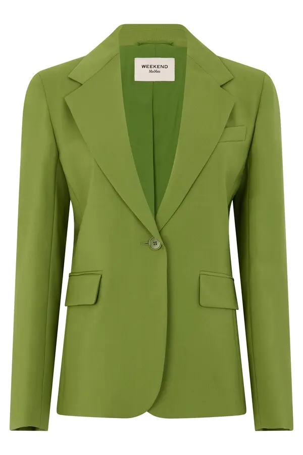 Max Mara Elegant Single-breasted Lapel Jacket With One-button Closure