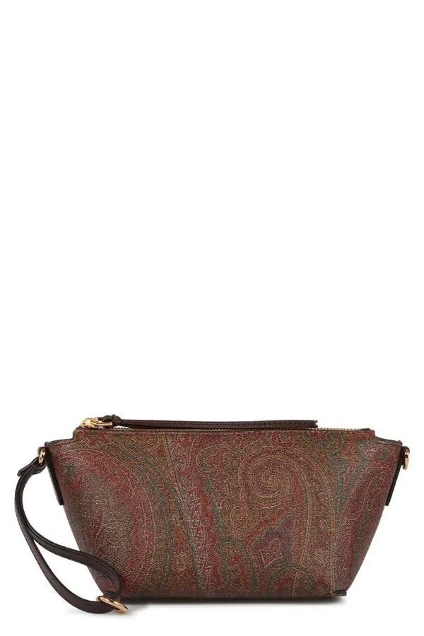 Etro Mini Arnica Jacquard Paisley Handbag With Suede Lining