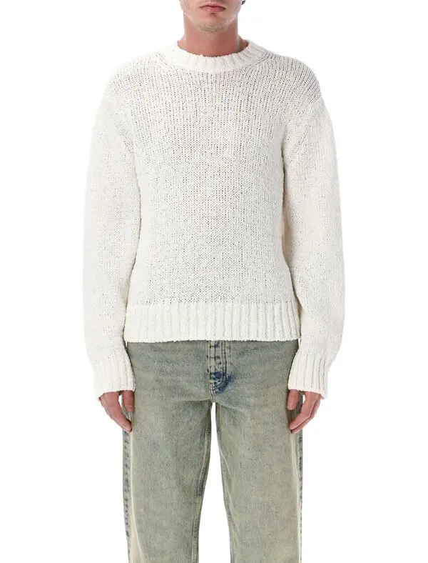 SUNFLOWER Knit Crewneck Sweater - White