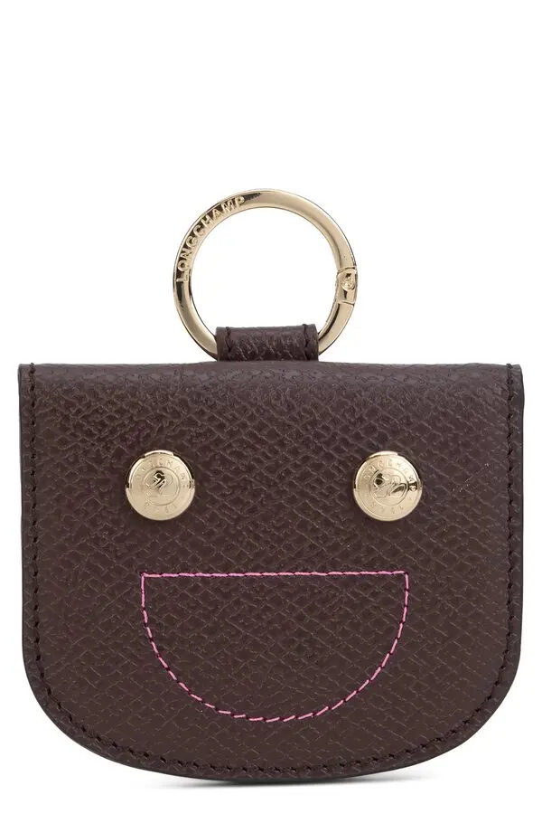 Longchamp Leather Card Holder With Ring