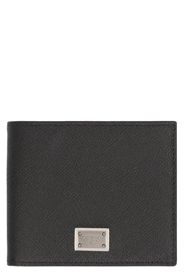 Dolce & Gabbana Leather Mini Flap-over Wallet