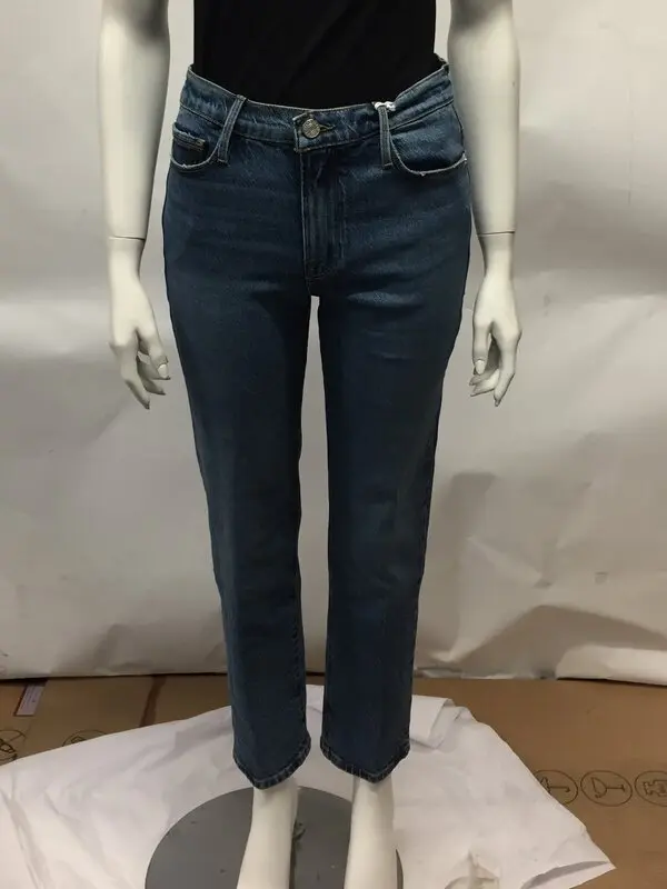 FRAME High-rise Straight-leg Jeans
