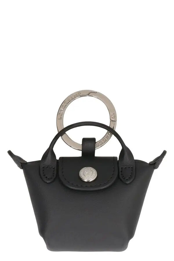 Longchamp Le Pliage Xtra Mini Key Ring Accessory - Black