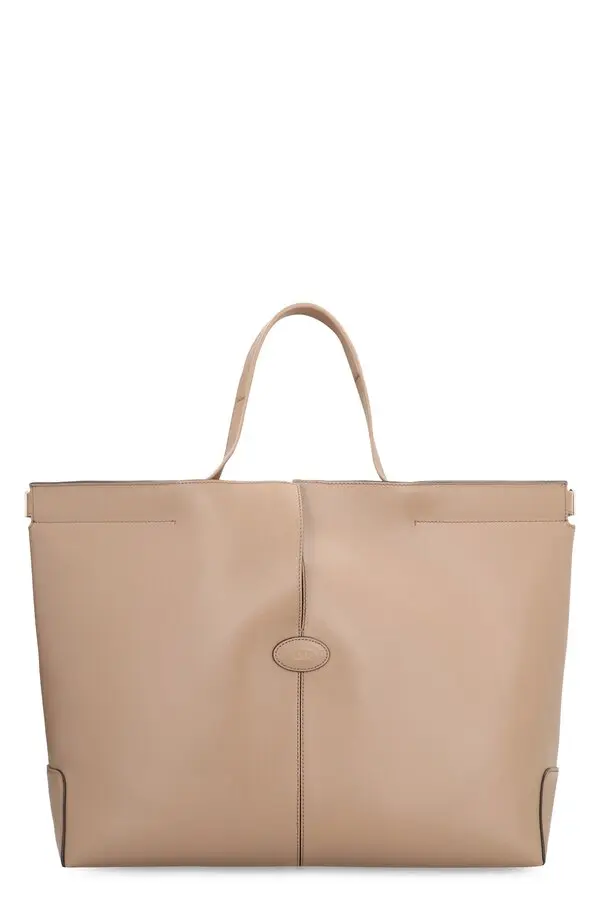 TOD'S Leather Tote Bag - Brown