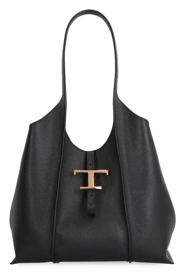 TOD`S Tod's T Timeless Mini Grainy Leather Tote Handbag