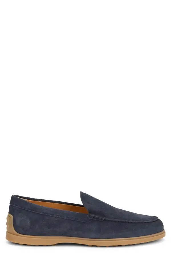 TOD`S Tod's Suede Loafer-to-slipper With Rubber Sole For