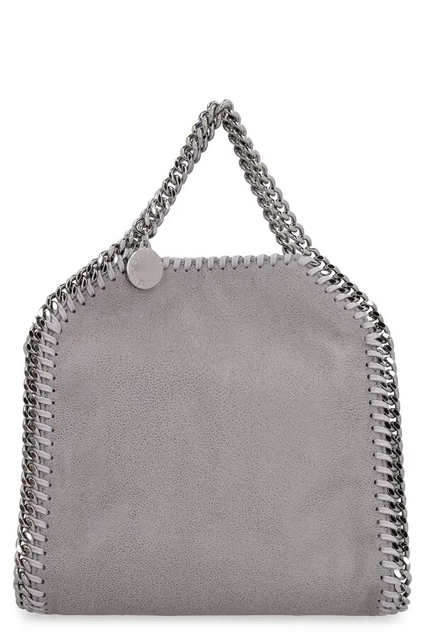 Stella McCartney Mini Falabella Handbag With Shaggy Deer Fabric, 18 Cm - Grey