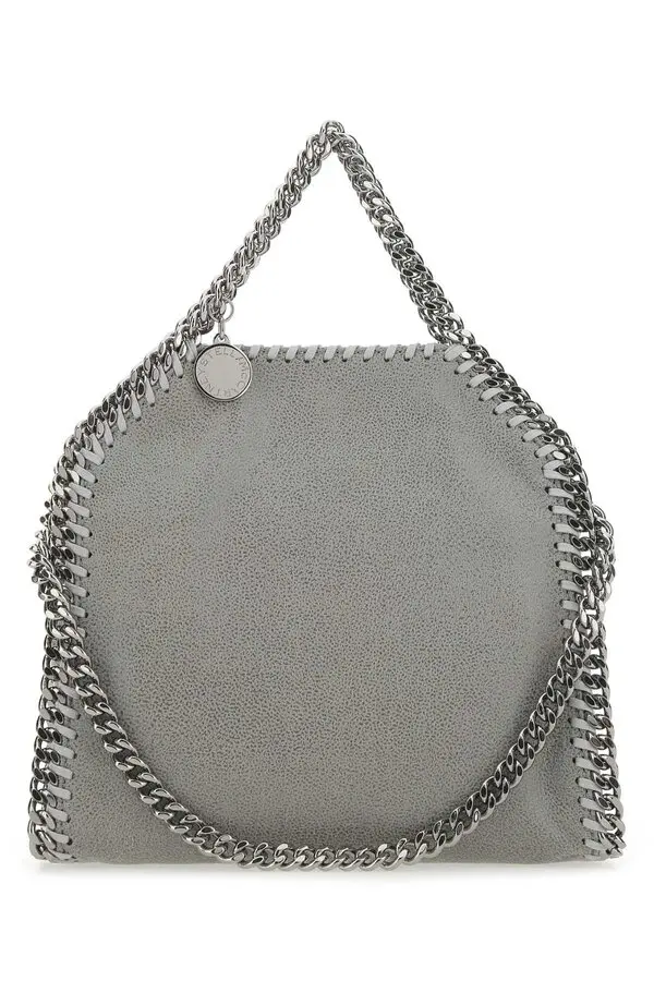Stella McCartney Mini Falabella Handbag In Shaggy Deer Fabric - Grey