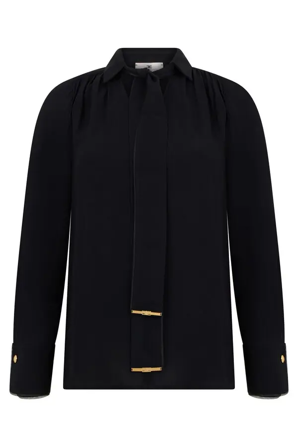 Elisabetta Franchi Viscose Blouse With Decorative Details