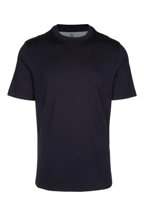 Brunello Cucinelli Crewneck T-shirt - Navy