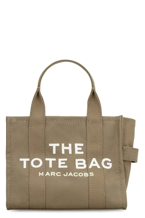 Marc Jacobs The Small Tote Handbag Canvas Mini Tote Bag - Mud