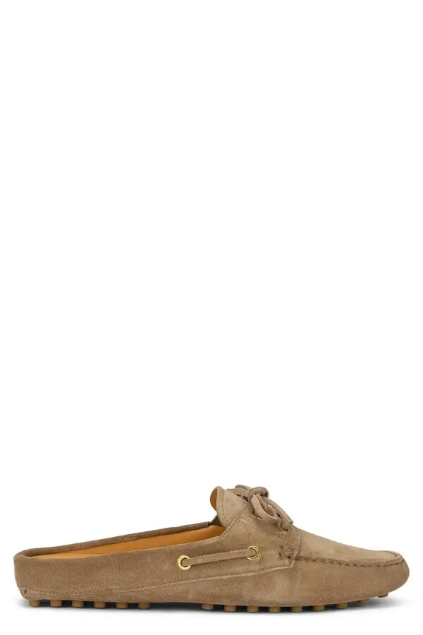 TOD`S Tod's Suede Loafers With Bow Detailing - Beige