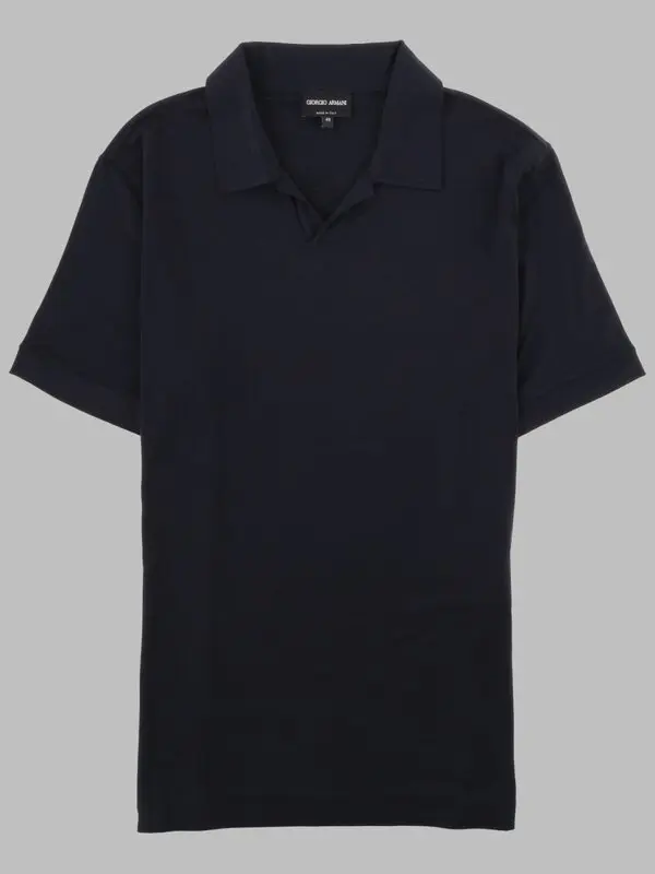 Giorgio Armani S Stretch Viscose Polo T-shirt