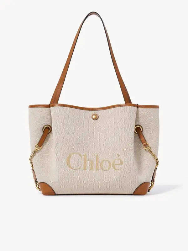 Chloé Tote Bag With Logo - Beige