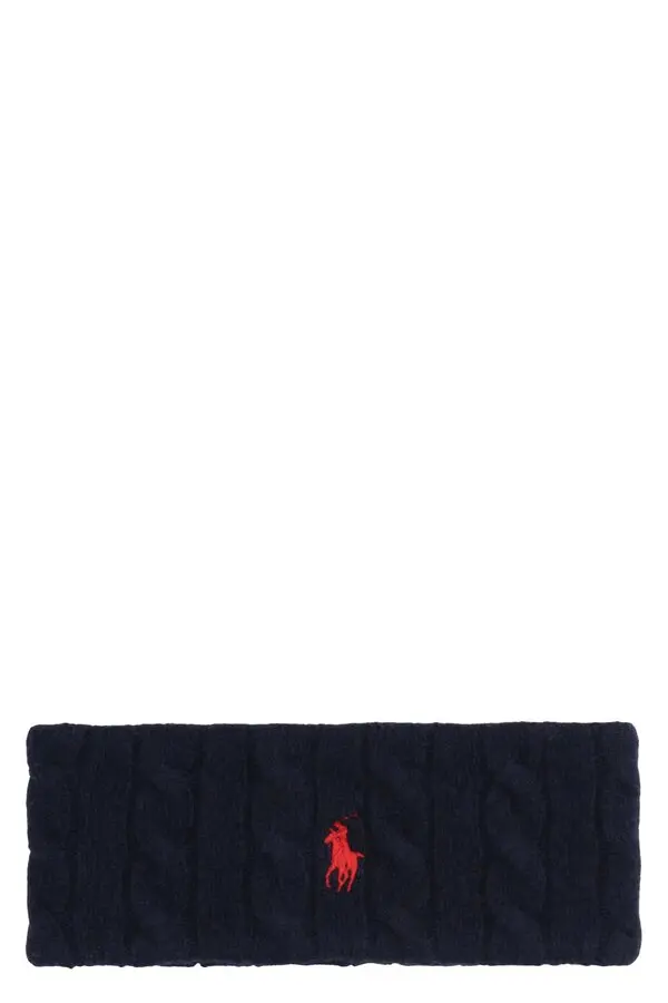 Polo Ralph Lauren Knit Headband With Logo - Blue