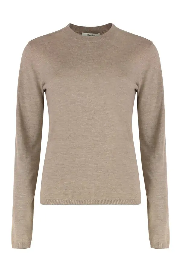 Max Mara Lightweight Seamless Cashmere Knit Sweater - Beige