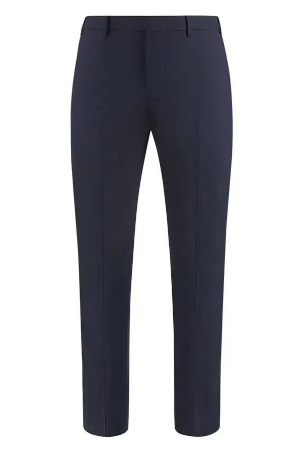 PT TORINO Stretch Wool Trousers - Blue