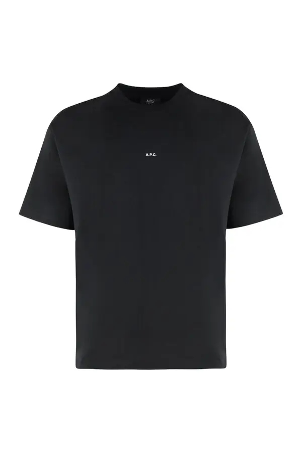 A.p.c. Boxy Micro Logo Cotton Crew-neck T-shirt