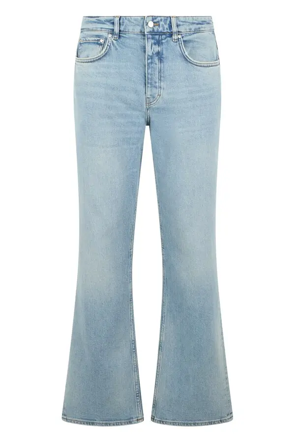 REPRESENT Cotton Flared Jeans With Bell-bottom Hem