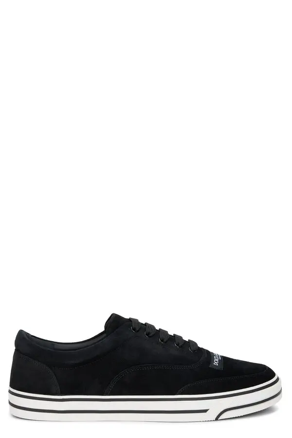 Dolce & Gabbana Low-top Suede Sneakers With Rubber Sole
