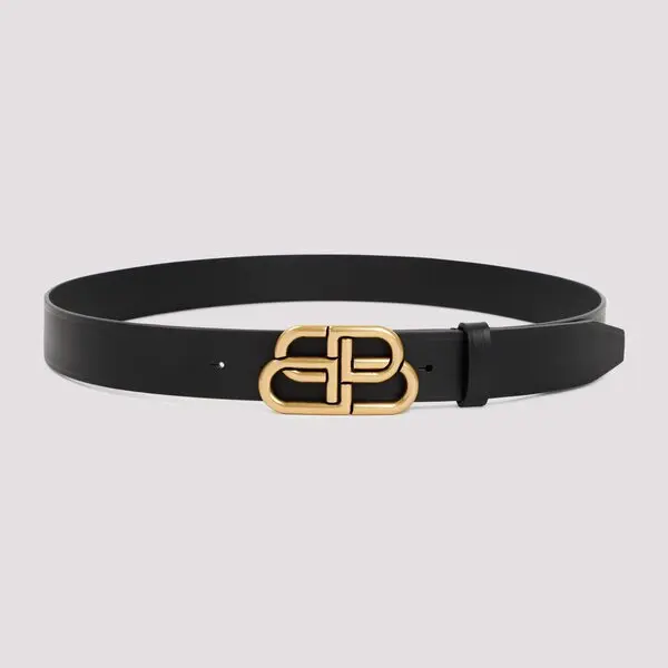 Balenciaga Leather Bb Belt