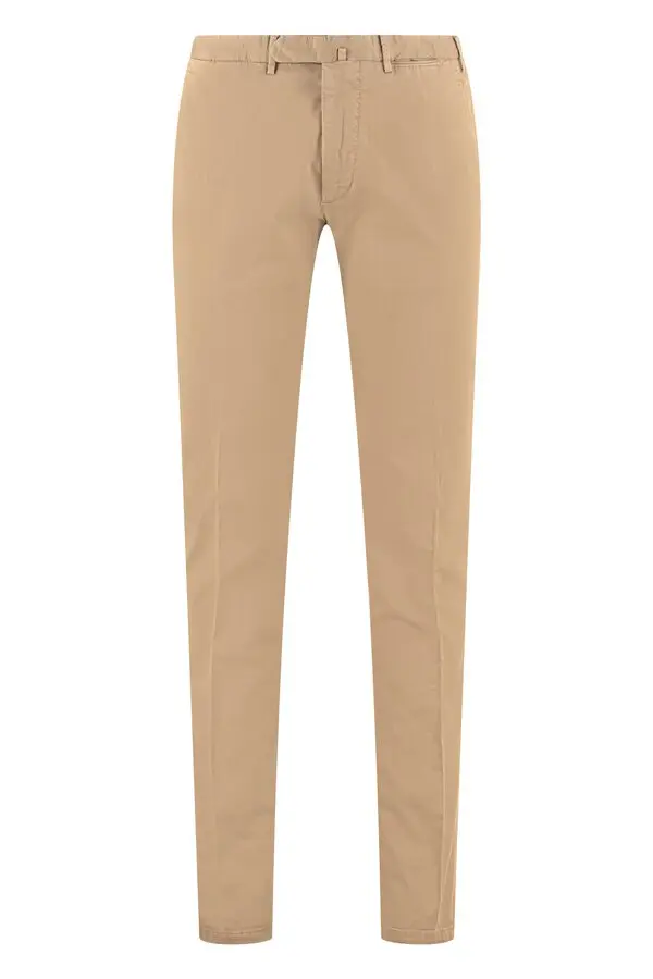 THE ALPHABET The Stretch Cotton Chino Trousers - Brown