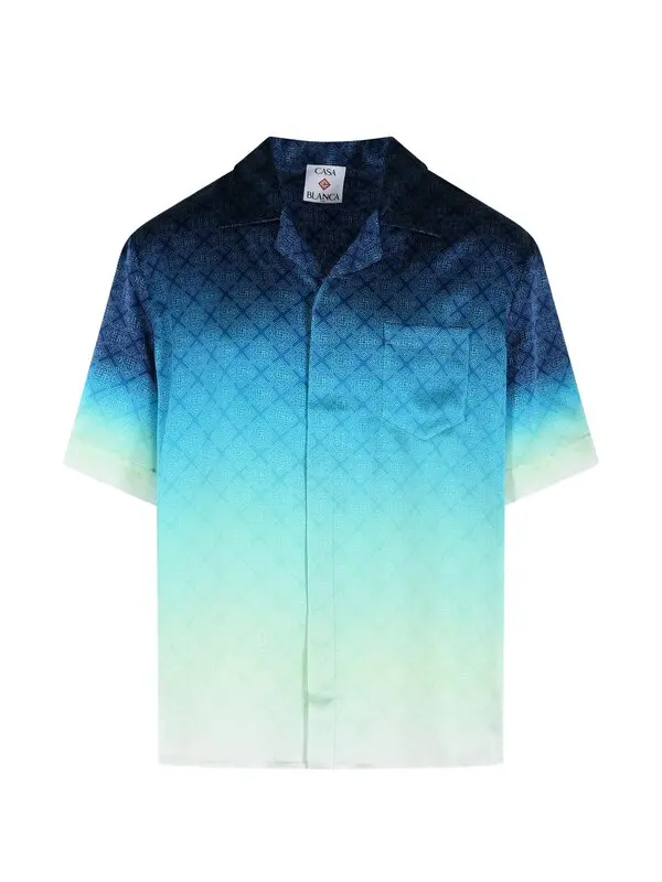 Casablanca Circuit Monogram Silk Shirt