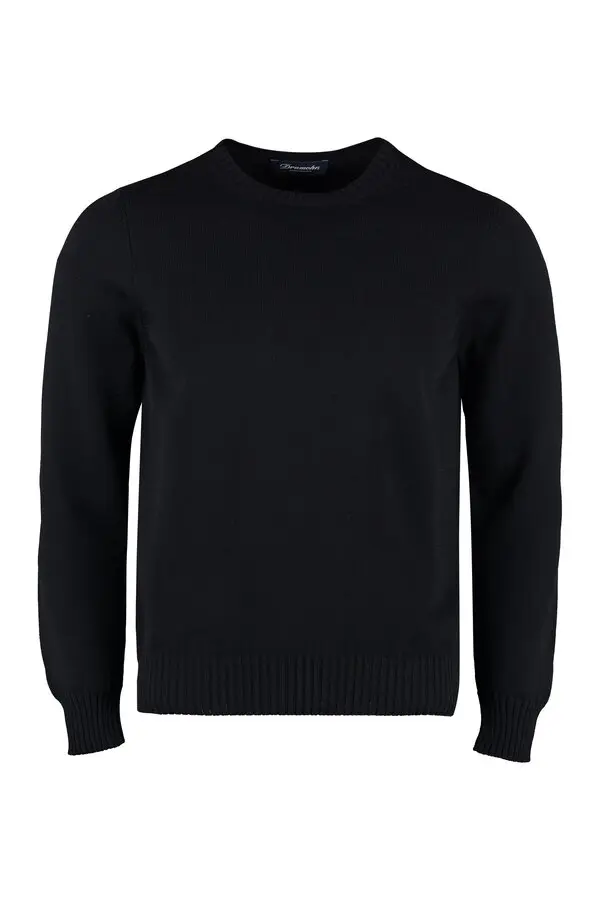 DRUMOHR Cotton Crew-neck Sweater - Blue