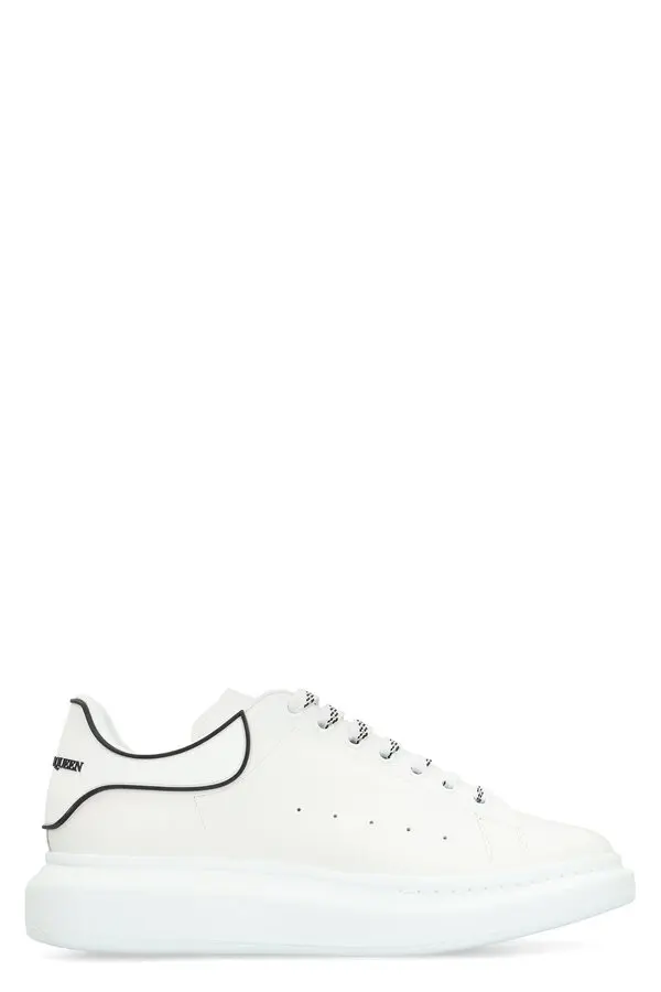 Alexander McQueen Leather Chunky Sneaker For - White