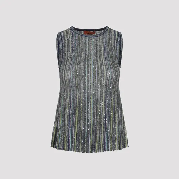 Missoni Viscose Mesh-trim Tank Top