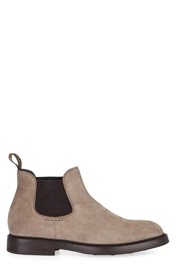 DOUCAL'S Suede Chelsea Boots With Contrasting Side Elastic