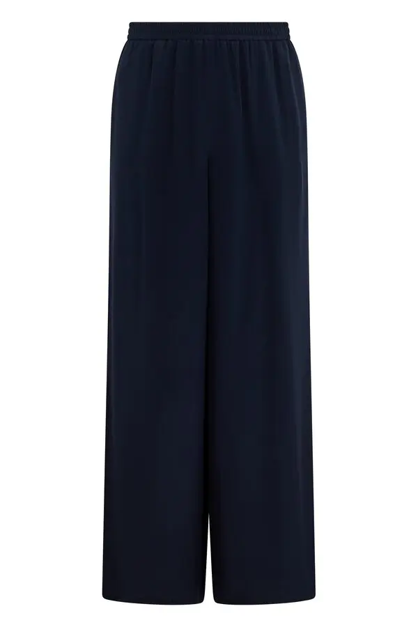 Max Mara Loose Silk Pants With Drawstring Waist