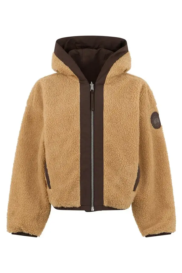 Canada Goose Reversible Fleece Bomber Jacket With Hood